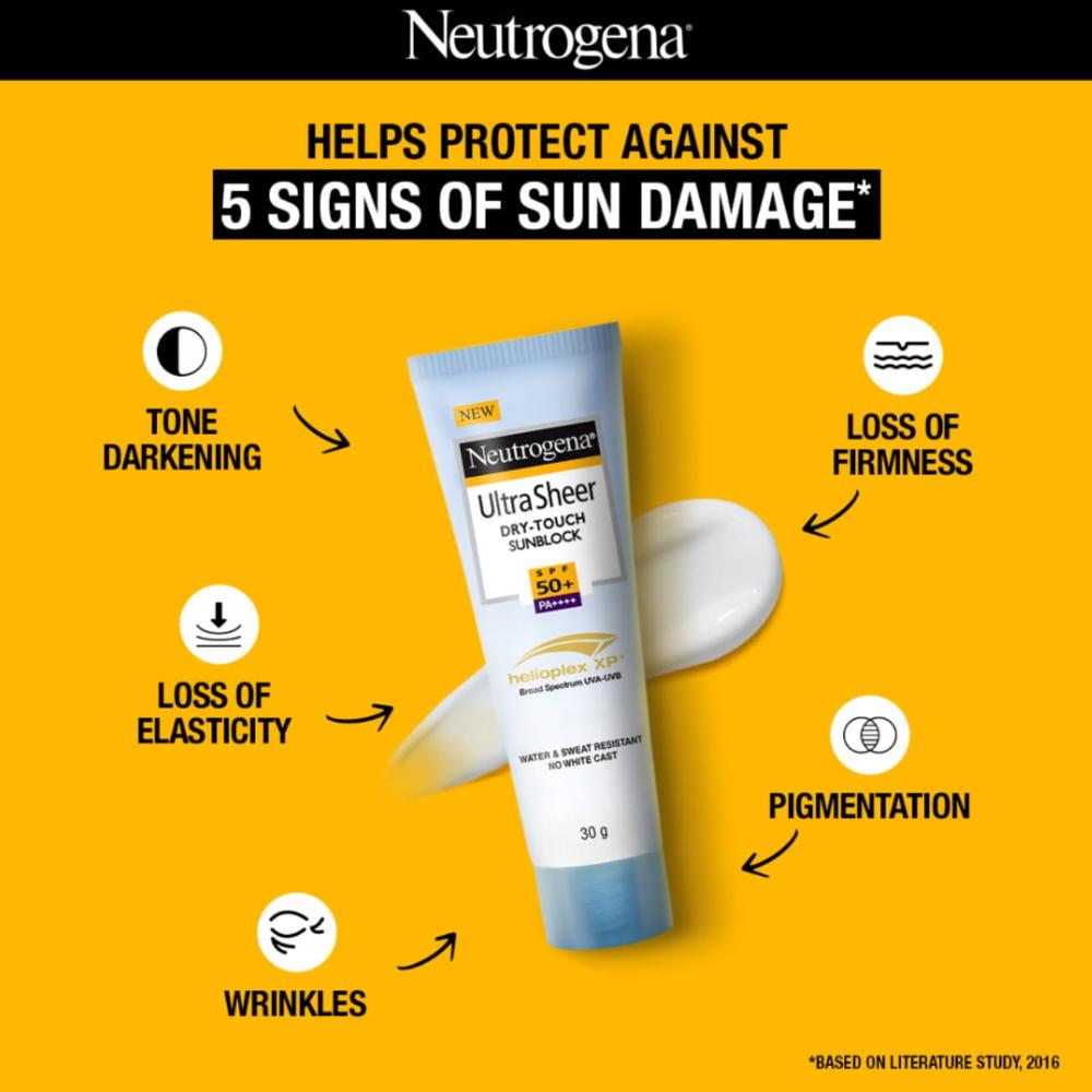 Neutrogena Ultra Sheer Dry Touch Sunblock, Ultra Light Clean Feel ...