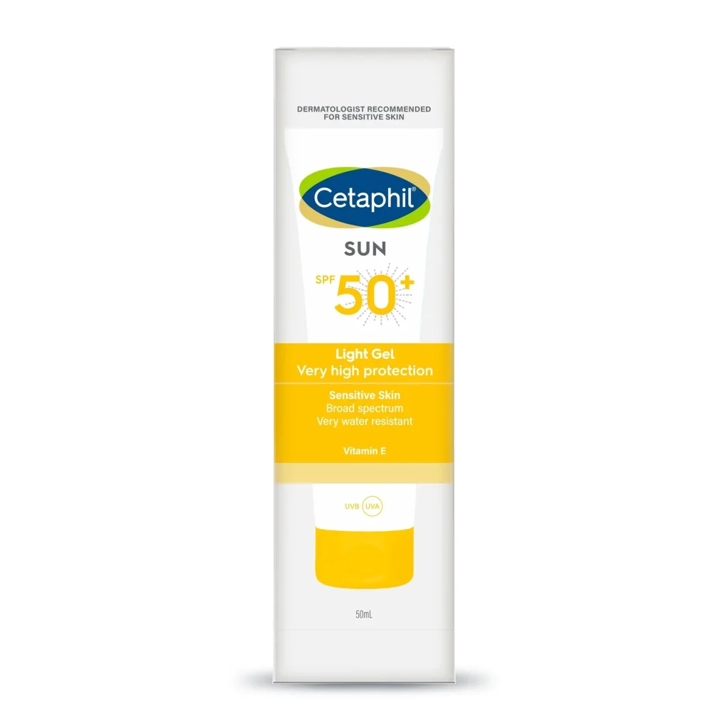 Cetaphil Sun SPF 50 Very High Protection Light Gel, White, 50 ml ...